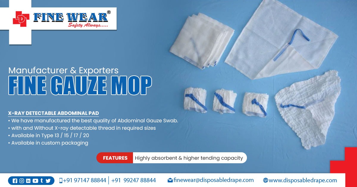 Surgical Dressing | Fine Gauze Mop in Mizoram Fine Wear