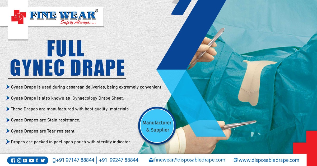 Full Gynec Drape | Gynecology Drapes in Mando - FINE WEAR - Safety Always