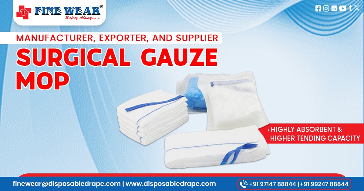 Surgical Gauze Mop in UAE - FINE WEAR - Safety Always